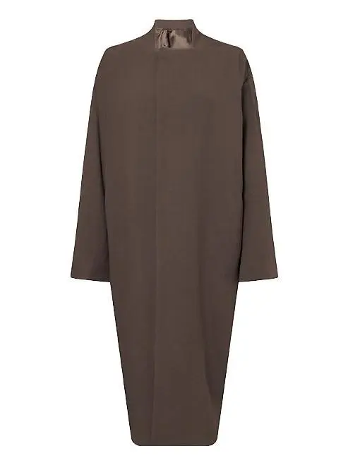 Rick Owens Relaxed-fit Island Wool Coat - Darkdust