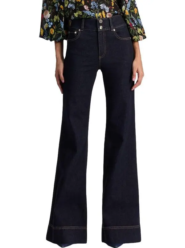 Alice + Olivia Perfect Jean Wide Leg - Denim / Navy