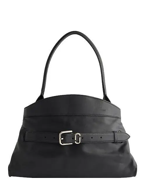 Marc Jacobs Debossed-logo Dakota Leather Satchel Bag - Black