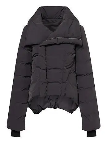 Rick Owens Naska Asymmetric Padded Jacket - Black