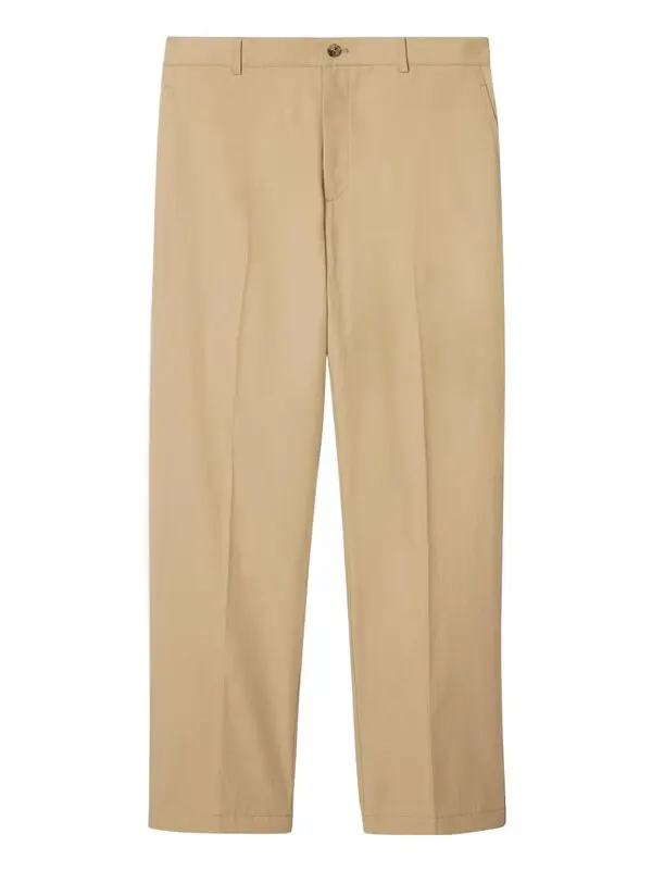 Burberry Straight Fit Safari Trousers - Beige