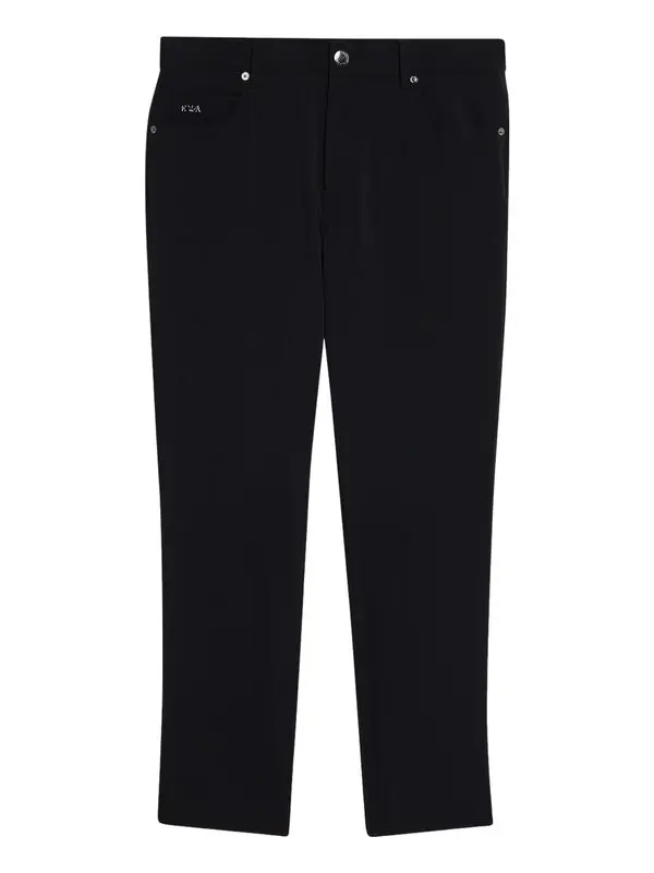 Emporio Armani Nylon Technical Stretch Five-pocket Pants - Black Beau