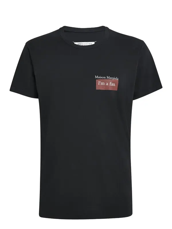 MAISON MARGIELA Cotton Graphic T-shirt - Black