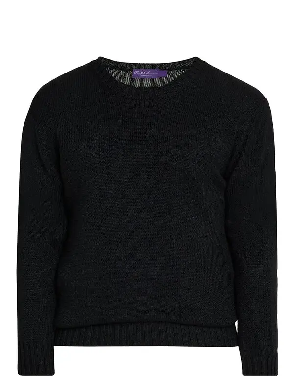 Ralph Lauren Purple Label Knit Crewneck Sweater - Black