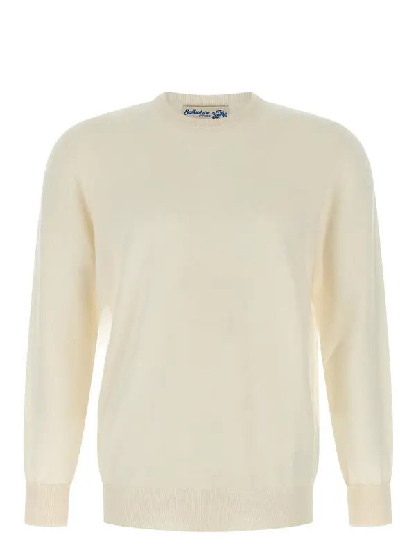 BALLANTYNE Crewneck Cashmere Sweater - White