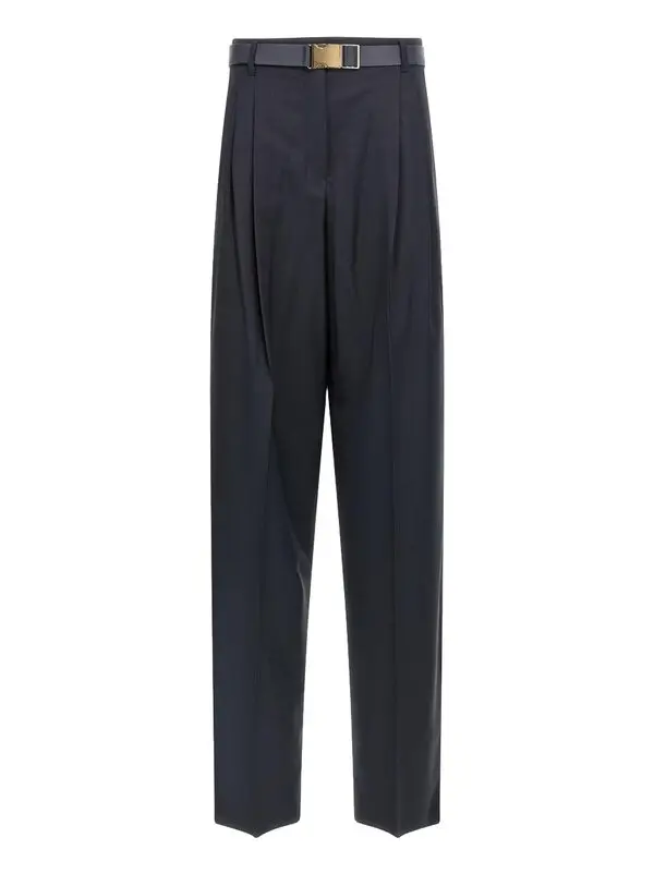 MAX MARA STUDIO Bergamo' Trousers - Blue