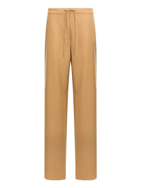 MAX MARA STUDIO Denaro' Wide Leg Pants - Brown