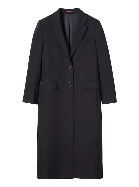 Gucci Double Wool Single-breasted Coat - Blue