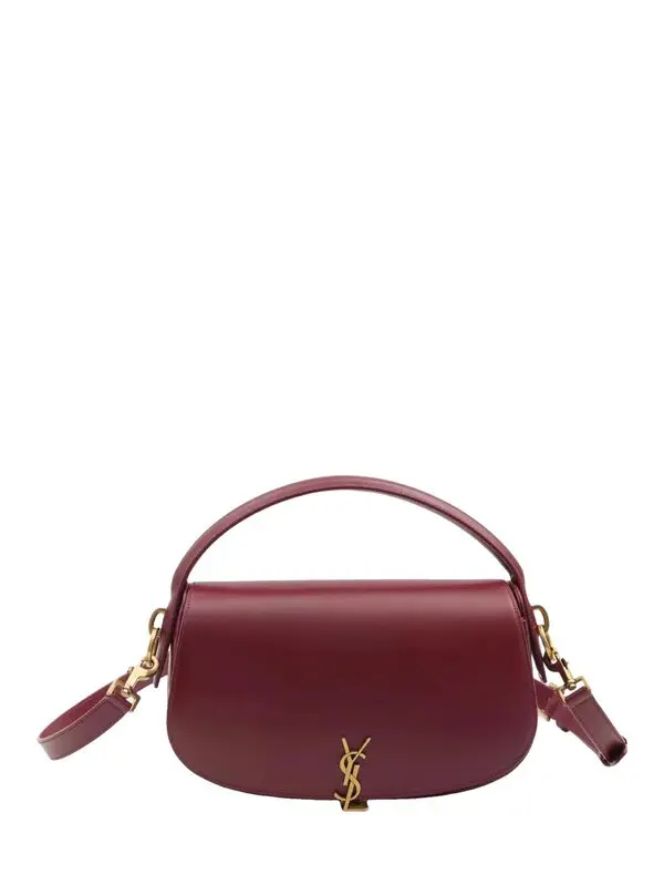 Saint Laurent Voltaire Calfskin Shoulder Bag - Red