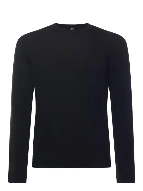 Alpha Studio Round-neck Cashmere Sweater - Black