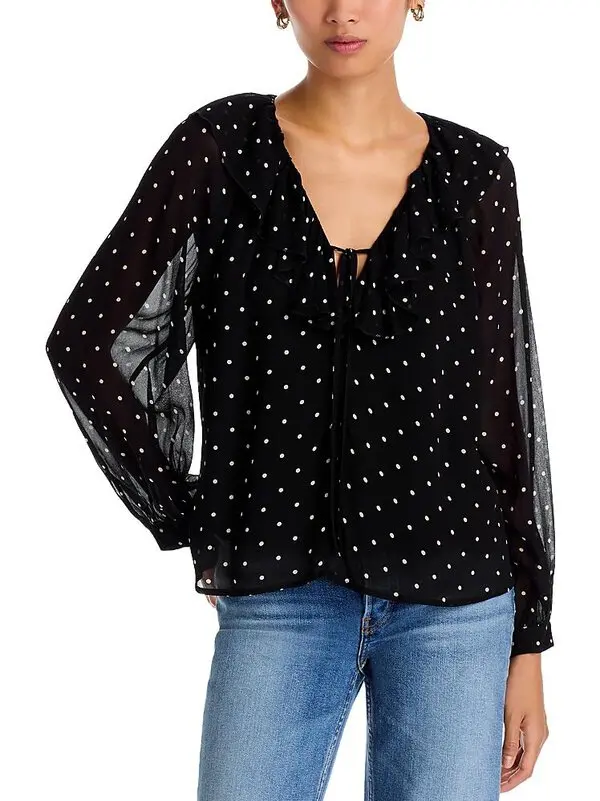 Rails Honora Keyhole Top - Polka Dots