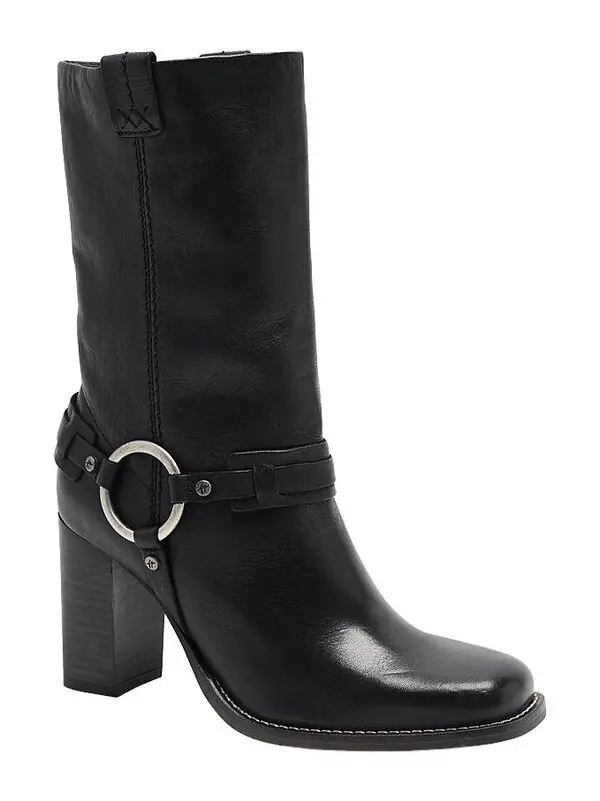 Free People Hayden Harness Boots - Black Leather