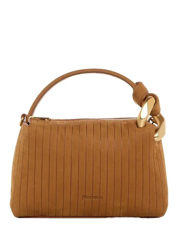 JW Anderson The Jwa Corner Small Bucket Bag - Caramel Suede