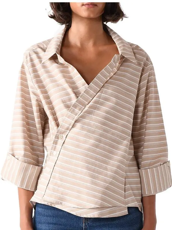 CISSA Pullover Shirt - Rye Stripe