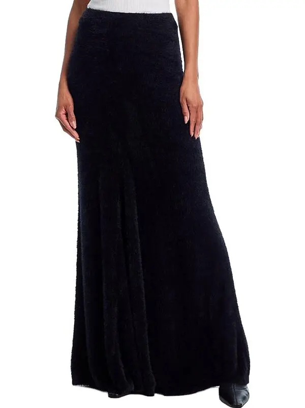 Helmut Lang Grunge Eyelash Maxi Skirt - Black