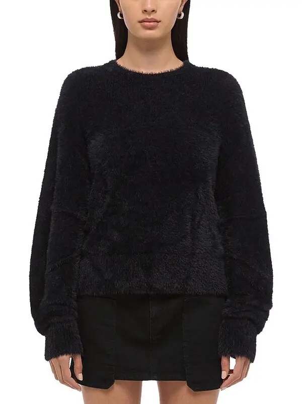 Helmut Lang Apex Eyelash Oversized Sweater - Black