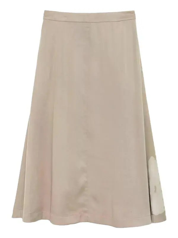 AGNES B. A-line Midi Skirt - Neutrals