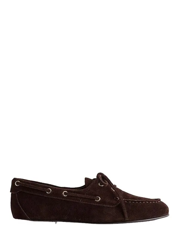 Madewell Jamie Boat Shoes - Dark Carob