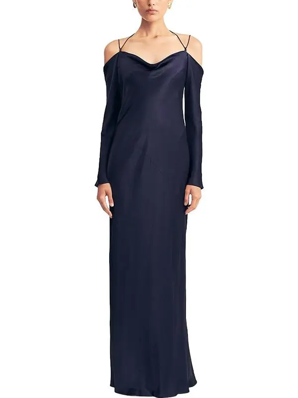 Shona Joy La Lune Off-the-shoulder Maxi Dress - Midnight