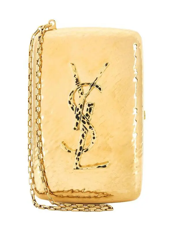 Saint Laurent Mini Minaudiere - Or Papillon