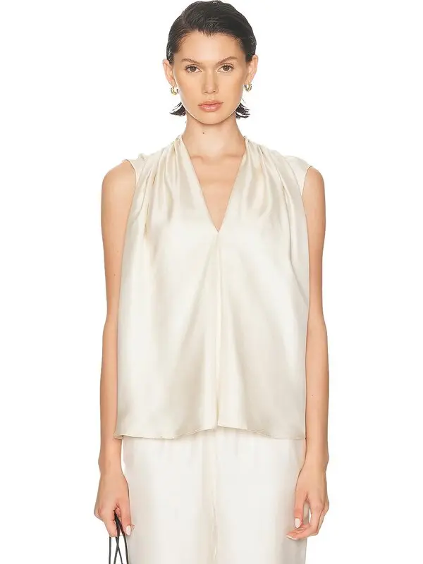 Loulou De Saison Sade Sleeveless Blouse - Ivory