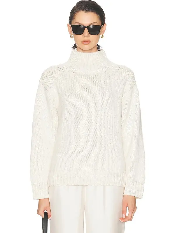 Loulou De Saison Cashmere Ryle Turtleneck Sweater - Ivory