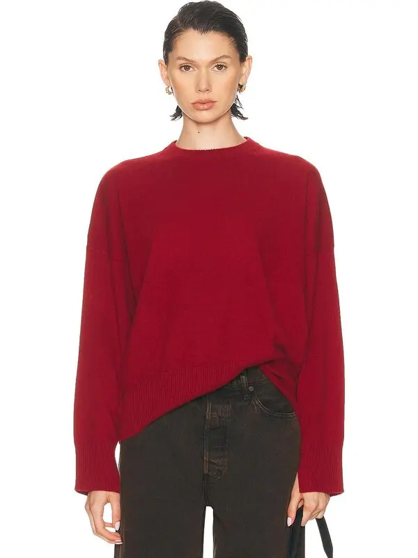 Loulou De Saison Anaa Cashmere Sweater - Burgundy