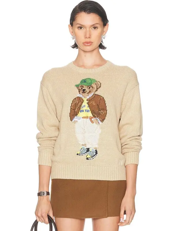 Polo Ralph Lauren Crewneck Sweater - Tan Multi