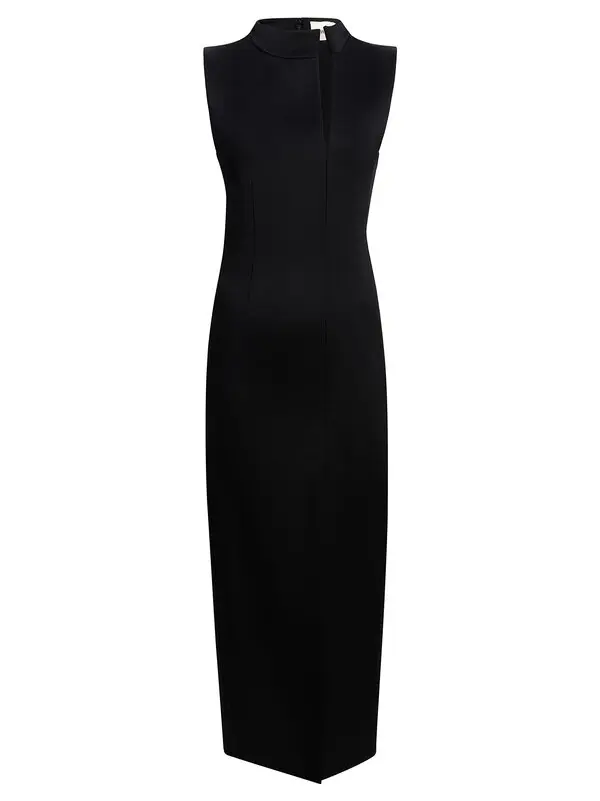 Khaite Lowen Asymmetrical Dress - Black