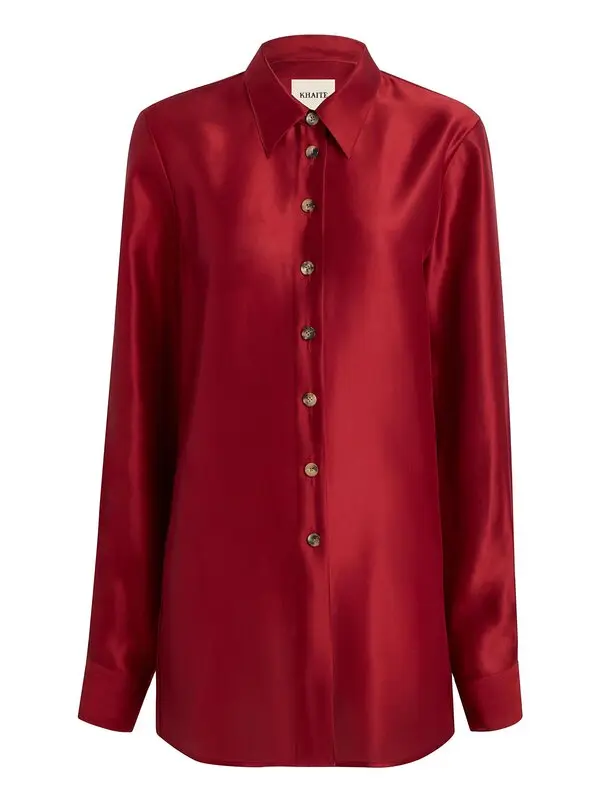 Khaite Auryn Shirt - Crimson