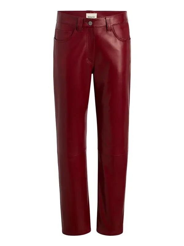 Khaite Callum Pant - Garnet