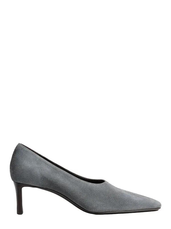 Khaite Cecilia Suede Pumps - Grey