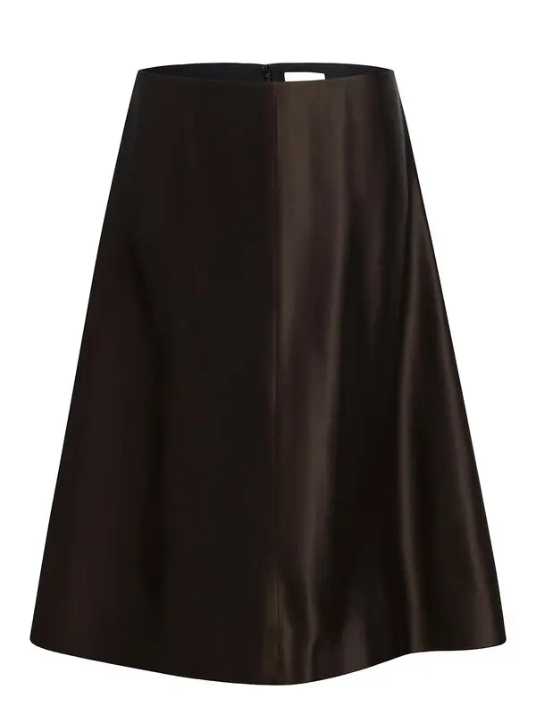 Khaite Nania A-line Skirt - Bark