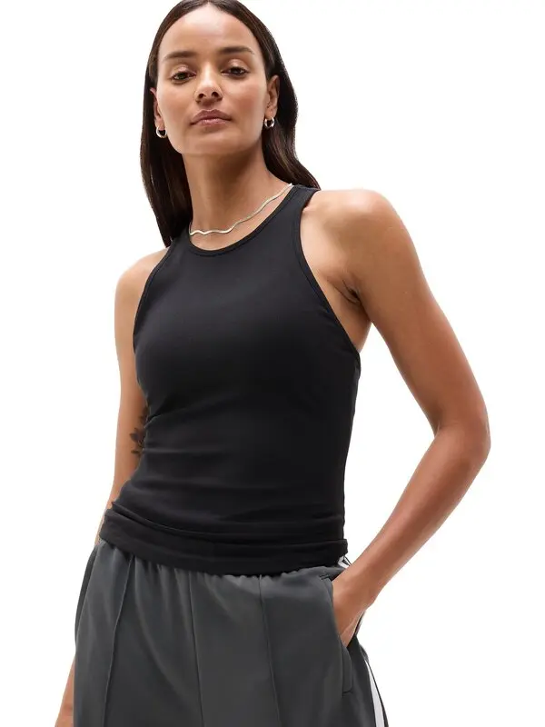 Athleta Signature Rib Y-back Tank - Black