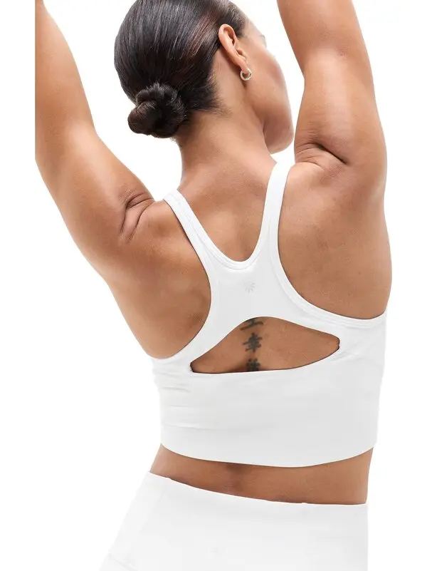 Athleta Intention Crop Bra A-c - Bright White
