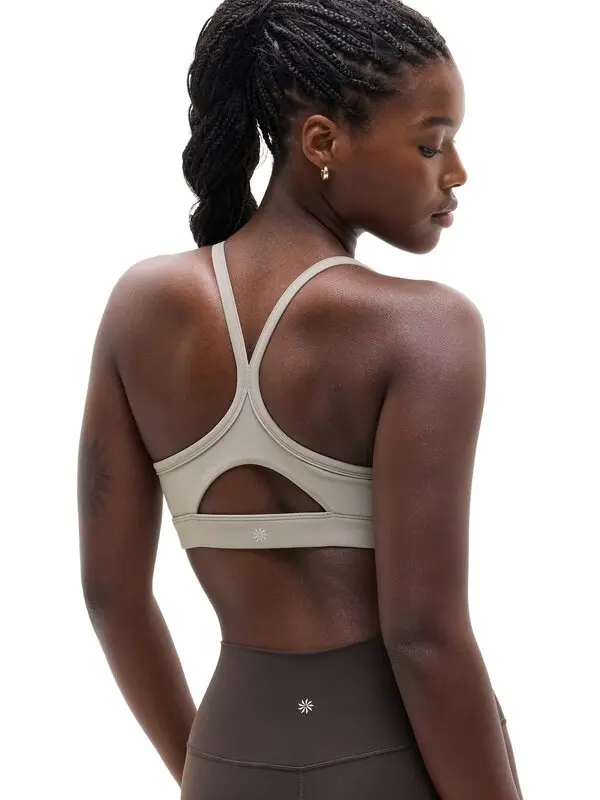 Athleta Vital Sports Bra A-c - Mortar Mushroom