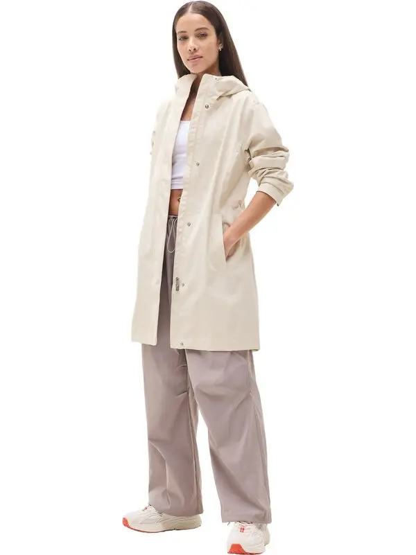 Athleta Rainout Ridge Long Trench - Bone