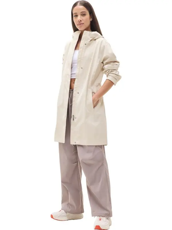Athleta Rainout Ridge Long Trench - Bone