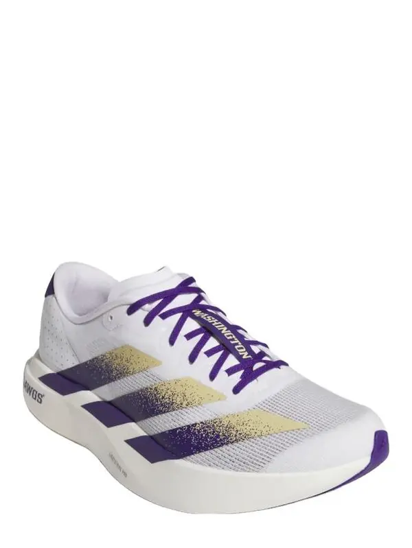 Adidas University Of Washington Adizero Evo Sl Sneakers - Cloud White / Team College Purple / Team Sand