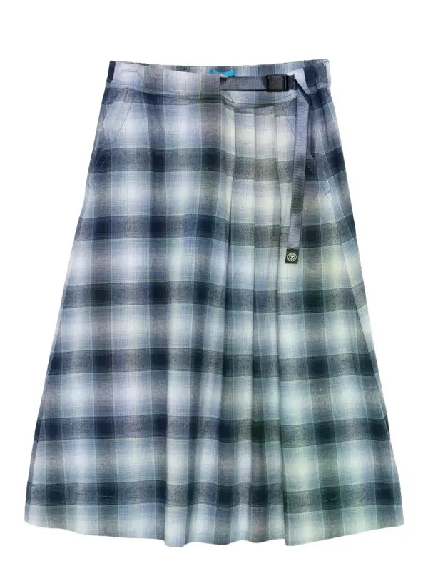 SPORT B. BY AGNÈS B. Checkered Plaid Skirt - Blue