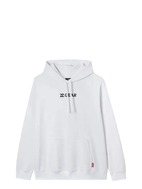 Izzue Mountain-print Hoodie - White