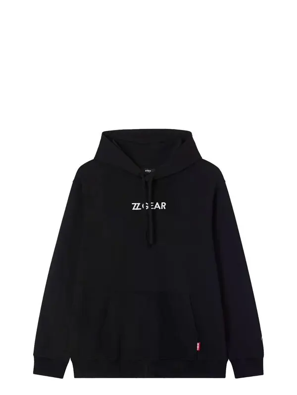 Izzue Embroidered Logo Hoodie - Black