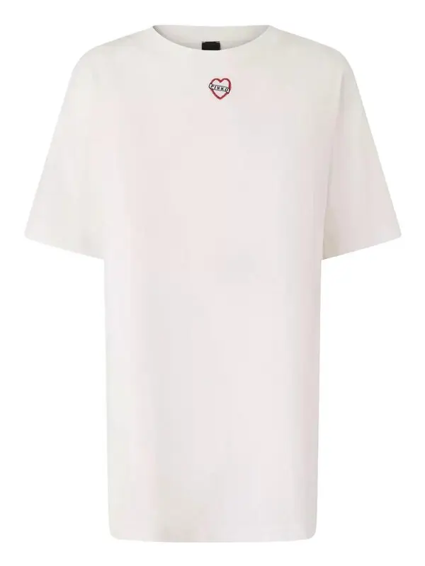 Pinko Embroidered-logo Cotton T-shirt - White