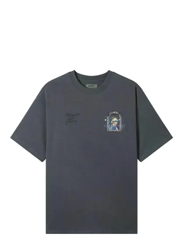 MUSIUM DIV. Face-print T-shirt - Grey