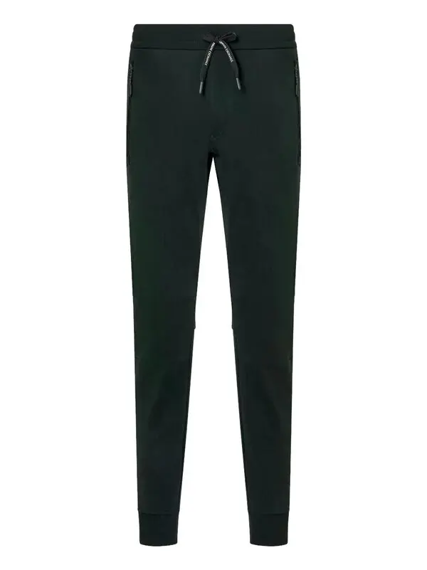 Armani Exchange Zip-pocket Drawstring Track Pants - Black