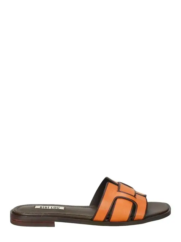 BIBI LOU Leather H-strap Sandals - Orange