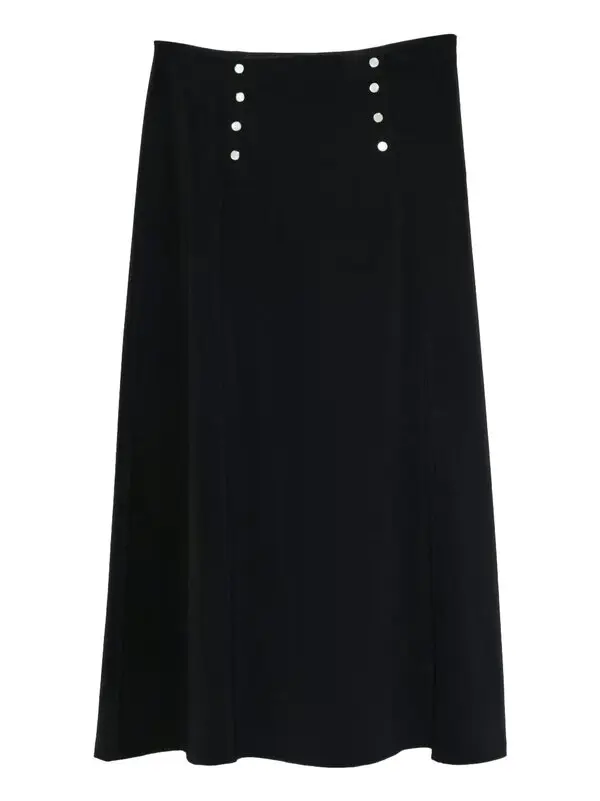 AGNÈS B. A-line Long Skirt - Black