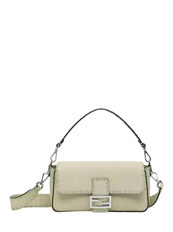 Fendi Medium Baguette Selleria Shoulder Bag - Green