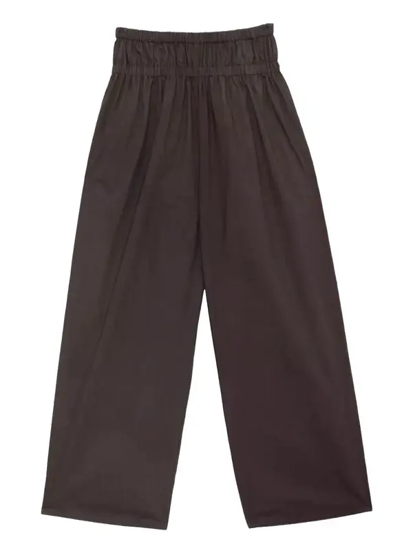 BASERANGE Elasticated-waistband Trousers - Brown