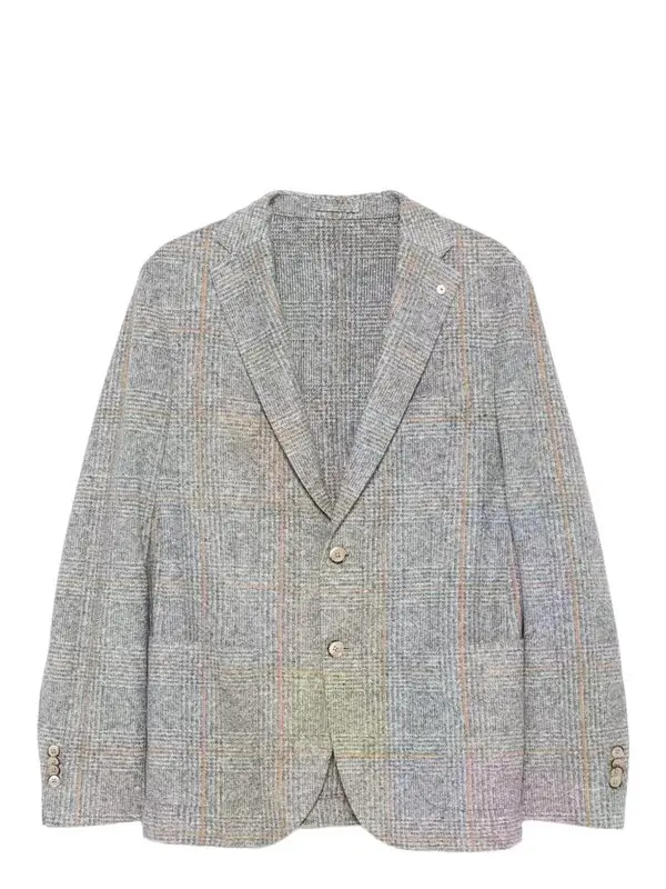 L.B.M. 1911 Checked Blazer - Grey